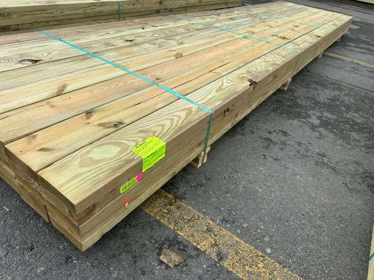 Pressure Treated Dimensional Lumber 2"x6"x16' - Lambrecht Auction, Inc.