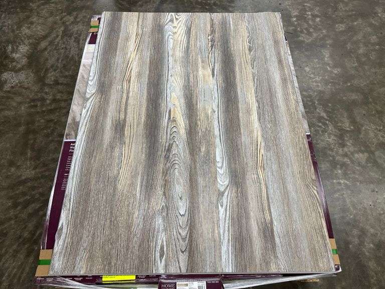 Ash Clay LVP Flooring, 5MMx7"x48" - Lambrecht Auction, Inc.