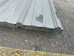 Dull Galvanized Metal Panel 3'x8' - Lambrecht Auction, Inc.