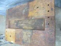 Workbench w/ Recessed Center & 7" Wood Vise - Lambrecht Auction, Inc.