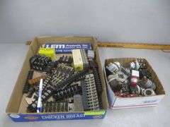 Assorted Terminal Blocks, Switches, Switch Buttons - 2 Flats ...
