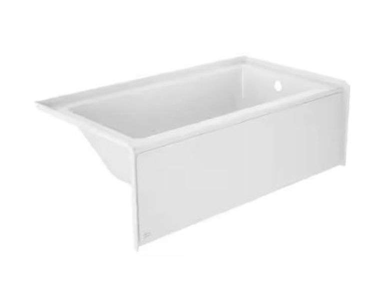 Jacuzzi Signature 60" Alcove Acrylic Soaking Tub with Right Drain and ...