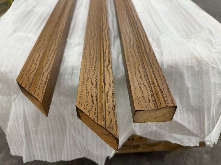 Mahogany Stained Teak 12x36x12 - Lambrecht Auction, Inc.