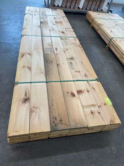 White Pine T&G WP4 Smooth Face Paneling 1"X8"x12' - Lambrecht Auction, Inc.