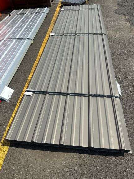 Dull Galvanized Metal Panel 3'x12' - Lambrecht Auction, Inc.