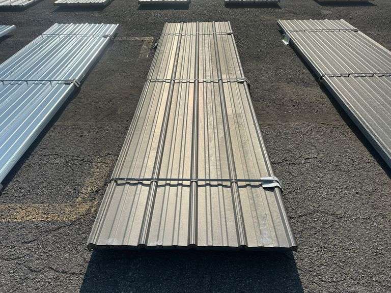 Dull Galvanized Metal Panel 3'x12' - Lambrecht Auction, Inc.