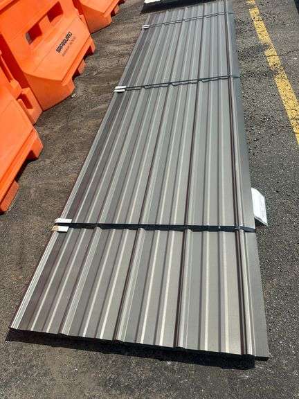 Dull Galvanized Metal Panel 3'x12' - Lambrecht Auction, Inc.