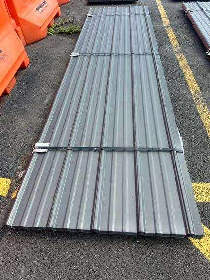 Dull Galvanized Metal Panel 3'x12' - Lambrecht Auction, Inc.