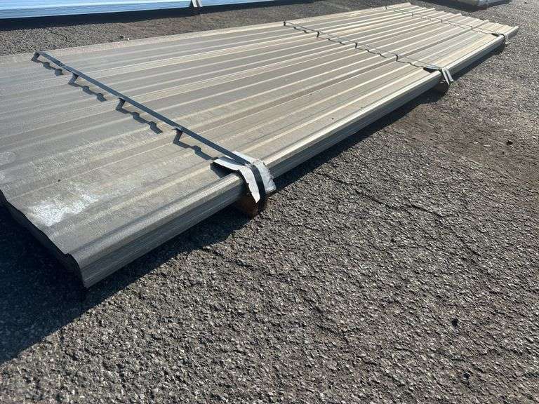 Dull Galvanized Metal Panel 3'x12' - Lambrecht Auction, Inc.