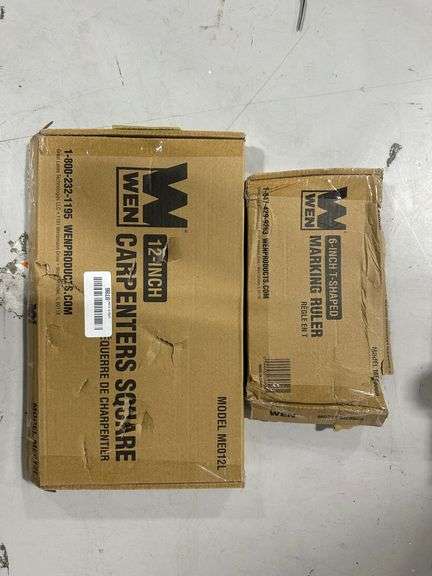 WEN Marking Ruler + Carpenters Square - Lambrecht Auction, Inc.