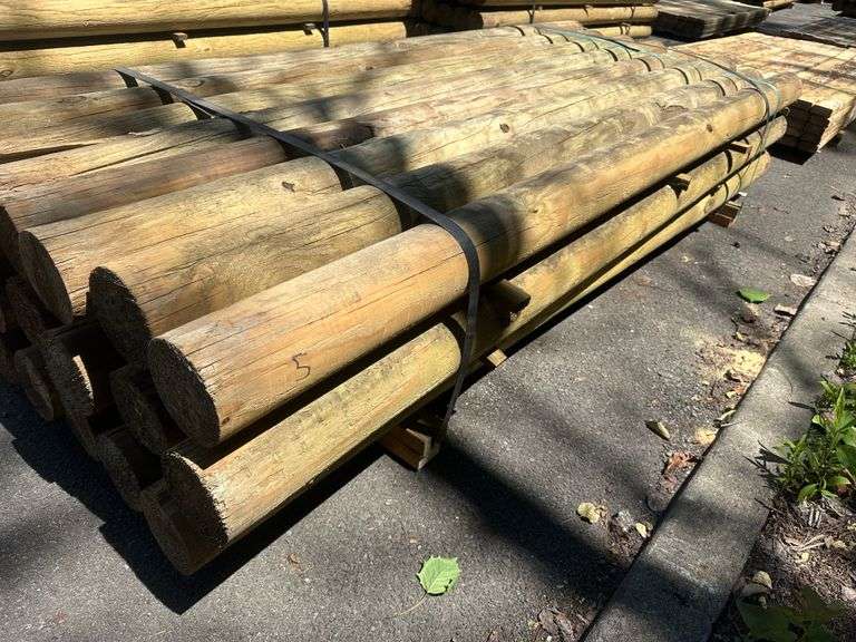 Pressure Treated Southern Yellow Pine Fence Post 5"x8' - Lambrecht ...