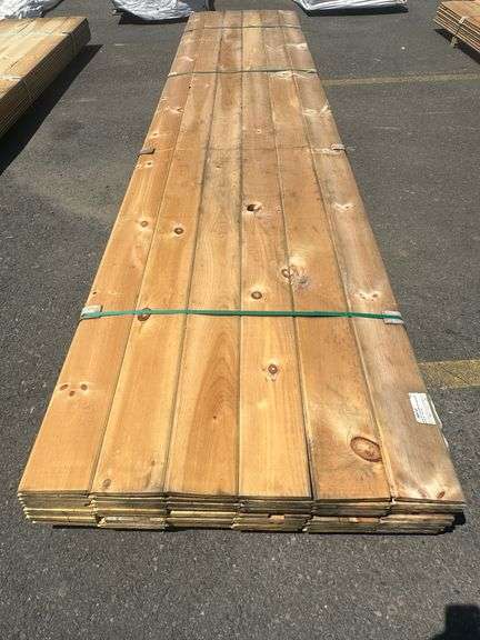 White Pine T&G WP4 Smooth Face Paneling 1"x8"x16' - Lambrecht Auction, Inc.
