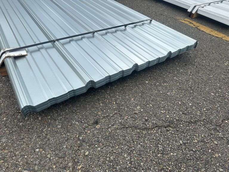 Galvanized Metal Panel 3'x16' - Lambrecht Auction, Inc.