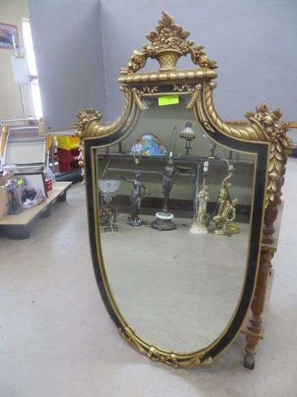Federal Style Gilt Shield Mirror - Lambrecht Auction, Inc.