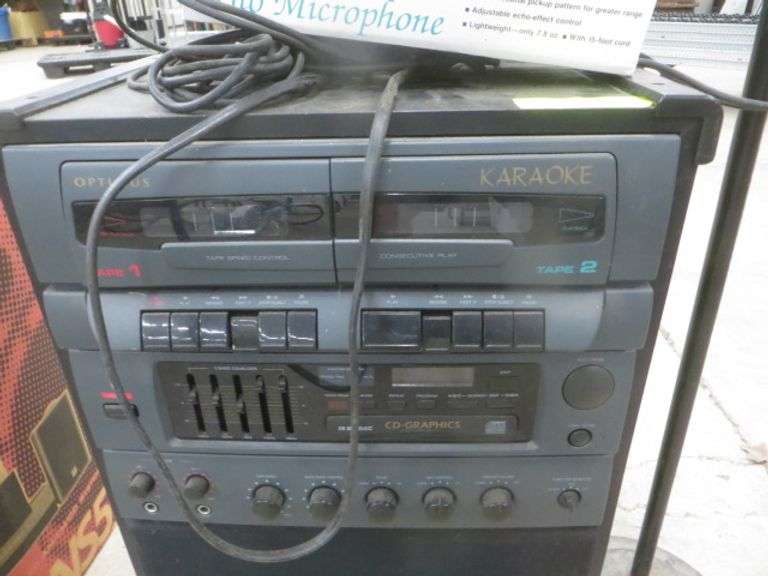 Optimus Karaoke Player & Microphone - Lambrecht Auction, Inc.