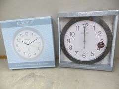 Kincaid Radio Controlled Wall Clocks - NIB - Lambrecht Auction, Inc.