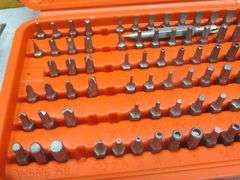 100 Pc. Bit Set w/ Security Bits, Screwdriver - Lambrecht Auction, Inc.