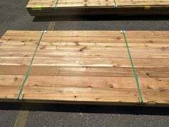 Western Red Cedar T&G Paneling 1"x6"x16' - Lambrecht Auction, Inc.