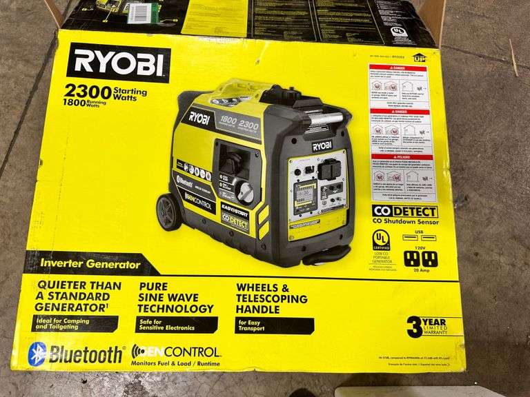 Ryobi Inverter Generator - Lambrecht Auction, Inc.