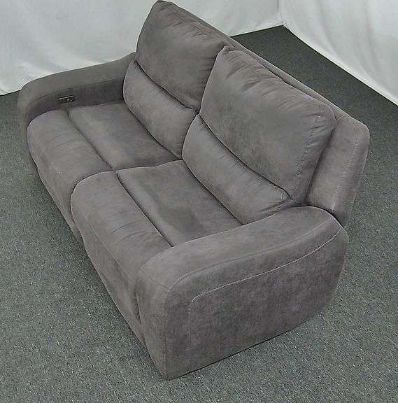 Macys Tanico Power Reclining Head and Foot Loveseat - Lambrecht Auction, Inc.