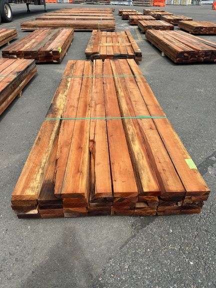 Rough Cut Redwood Dimensional Lumber 2"x6"x10' - Lambrecht Auction, Inc.