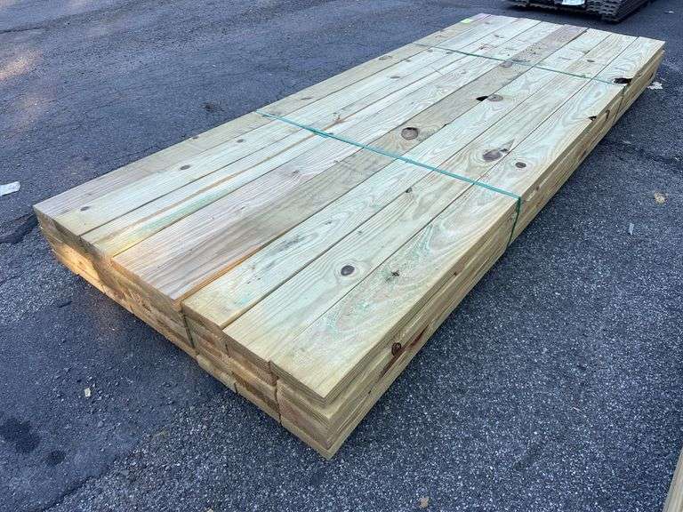 Pressure Treated Dimensional Lumber 2"x6"x10' - Lambrecht Auction, Inc.
