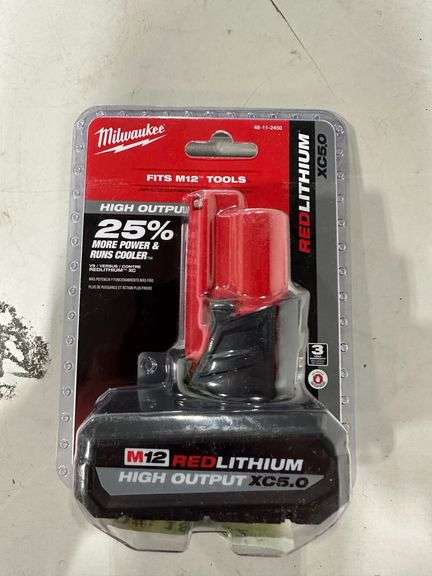 Milwaukee M12 12-Volt Lithium-Ion XC High Output 5.0 Ah Battery Pack ...