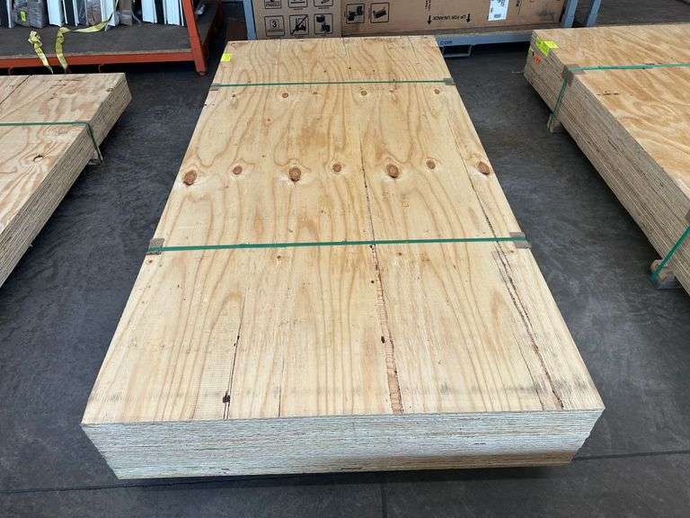 Southern Yellow Pine Plywood 3/4"x48"x96" - Lambrecht Auction, Inc.