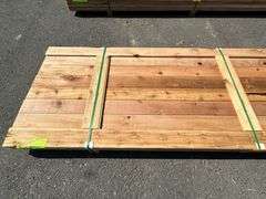 Western Red Cedar T&G Paneling 1"x6"x12' - Lambrecht Auction, Inc.