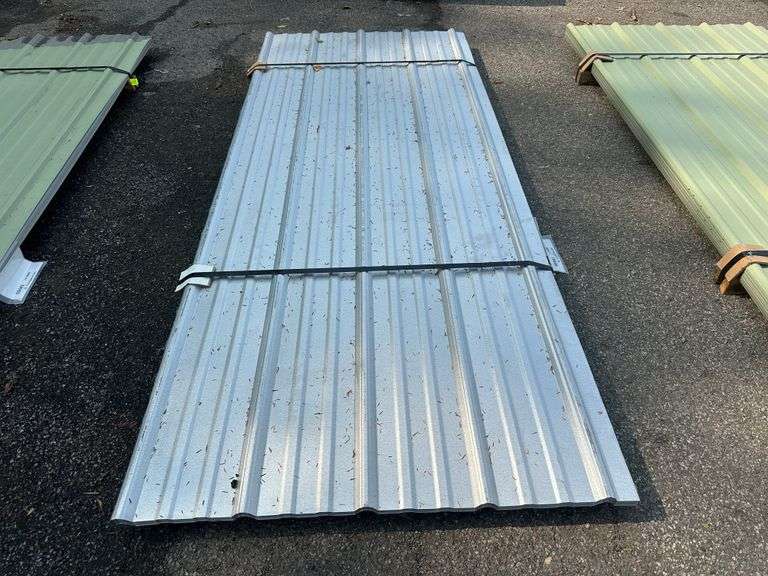 Galvanized Metal Panel 3'x8' - Lambrecht Auction, Inc.