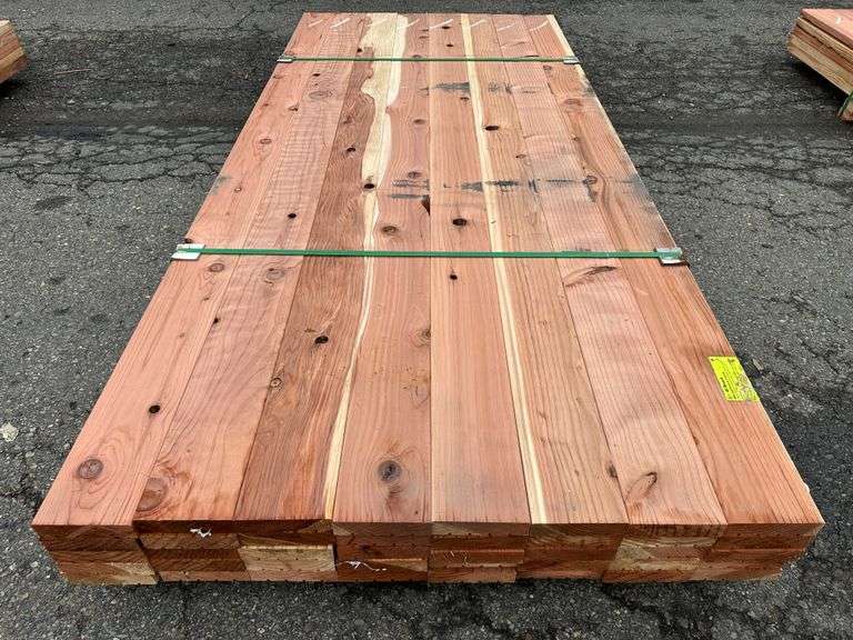 Redwood Decking 2"x6"x8' - Lambrecht Auction, Inc.