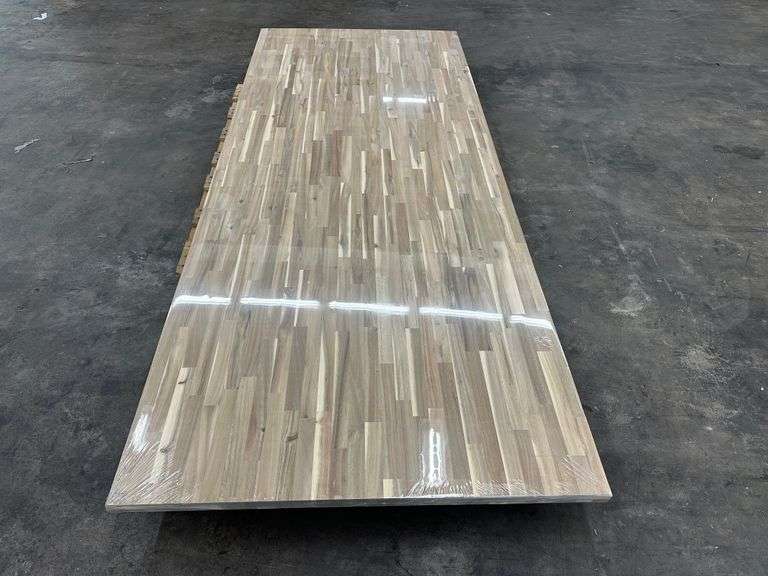 Acacia Butcher Block Countertop 1 1/2"x39"x8' - Lambrecht Auction, Inc.