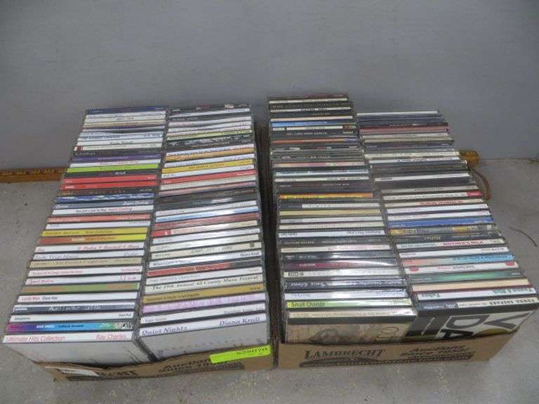 Assorted CDs - 2 Flats -See Pics & Details - Lambrecht Auction, Inc.