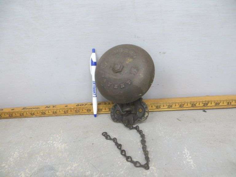Small Iron Pull Chain Bell - Lambrecht Auction, Inc.