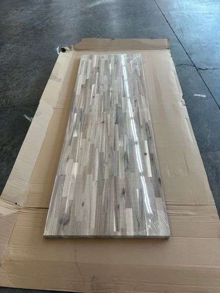 Acacia Butcher Block Countertop 1 1/2"x25"x74" - Lambrecht Auction, Inc.