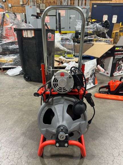 RIDGID K-400 Drain Cleaning Snake Auger 120-Volt Drum Machine ...
