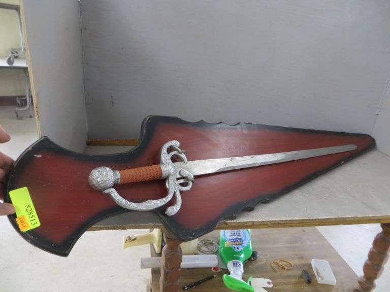 Decorative Sword on Board - Lambrecht Auction, Inc.