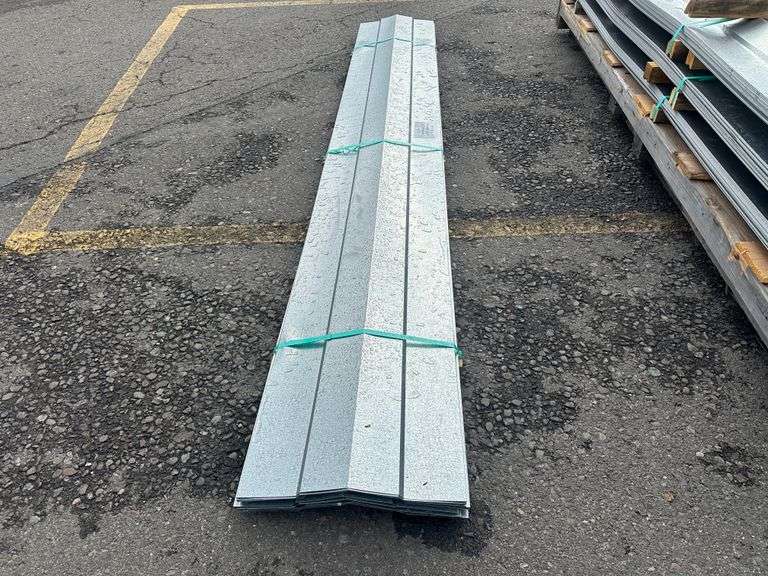 Galvanized Universal Ridge Cap 20"x10' - Lambrecht Auction, Inc.