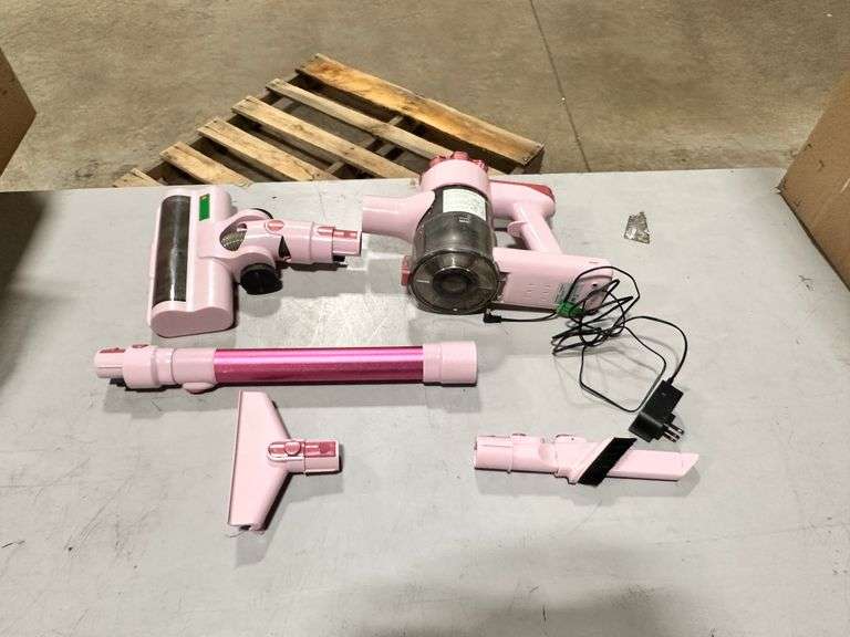 Cordless Vacuum Cleaner in Pink - Lambrecht Auction, Inc.