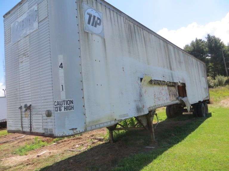 45' Storage Trailer - Severe Damage - Lambrecht Auction, Inc.