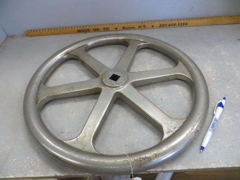16" Machine Wheel - ¾" Center - Lambrecht Auction, Inc.