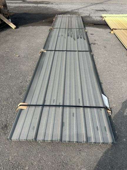 Dull Galvanized Metal Panel 3'x16' - Lambrecht Auction, Inc.