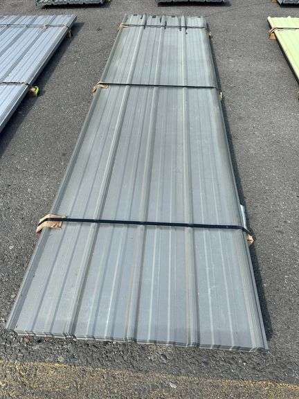 Dull Galvanized Metal Panel 3'x12' - Lambrecht Auction, Inc.