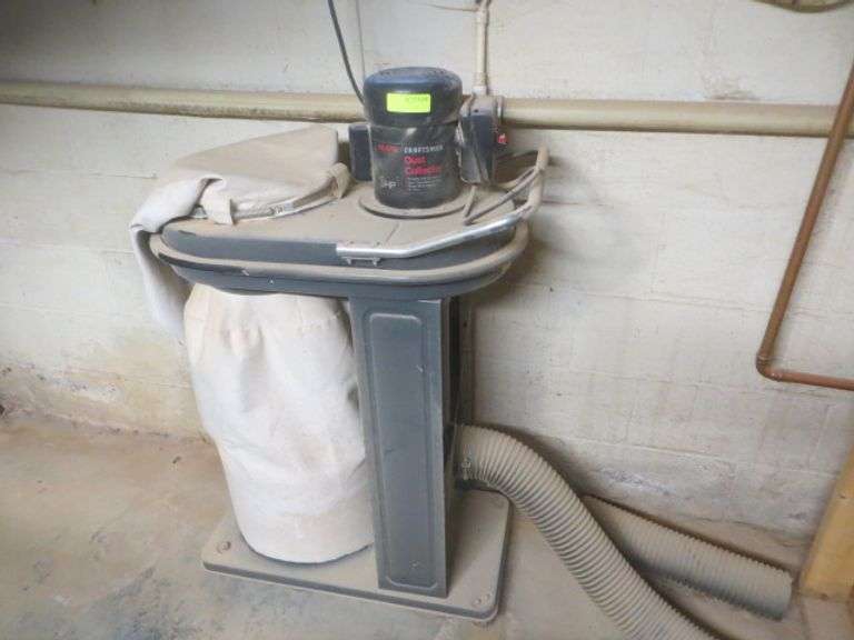 Craftsman 1 HP Dust Collector w/ Cabinet - Lambrecht Auction, Inc.