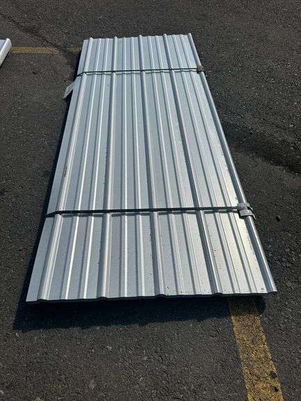 Galvanized Metal Panel 3'x8' - Lambrecht Auction, Inc.