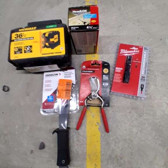 Mixed Lot DeWalt, Arrow, Corona, Milwaukee Hand Tools - Lambrecht ...