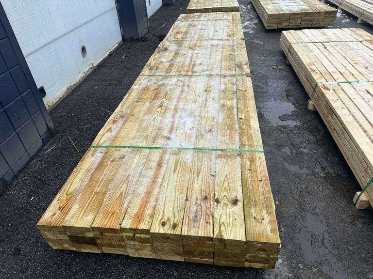 Pressure Treated Dimensional Lumber 2"x6"x16' - Lambrecht Auction, Inc.