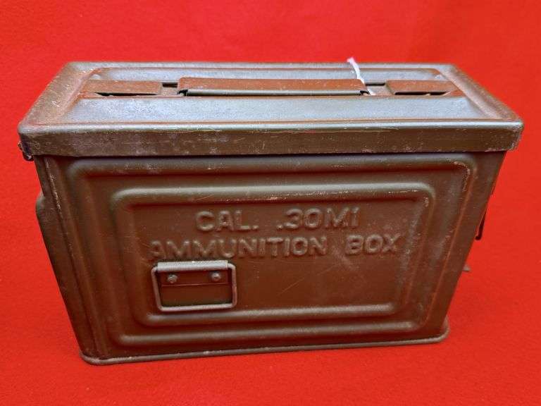 (3) Ammo Cans & Shotgun Shell Box - Langham Auctioneers