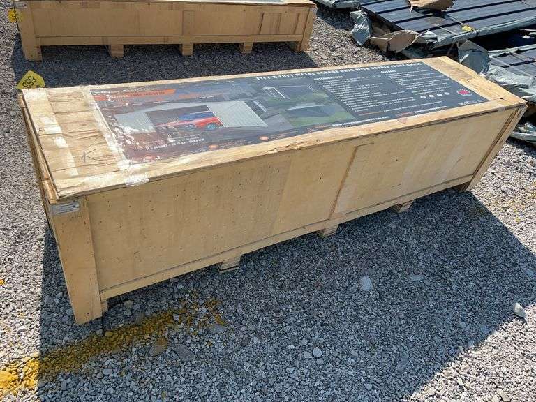 Unused LandHonor 11’ x 19’ Metal Garage Shed With Double Front Doors ...