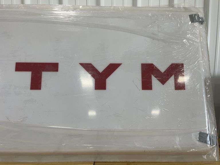 TYM Tractors Plastic InLay 3’x6’ Sign, Should Be Backlit, Unused, With ...